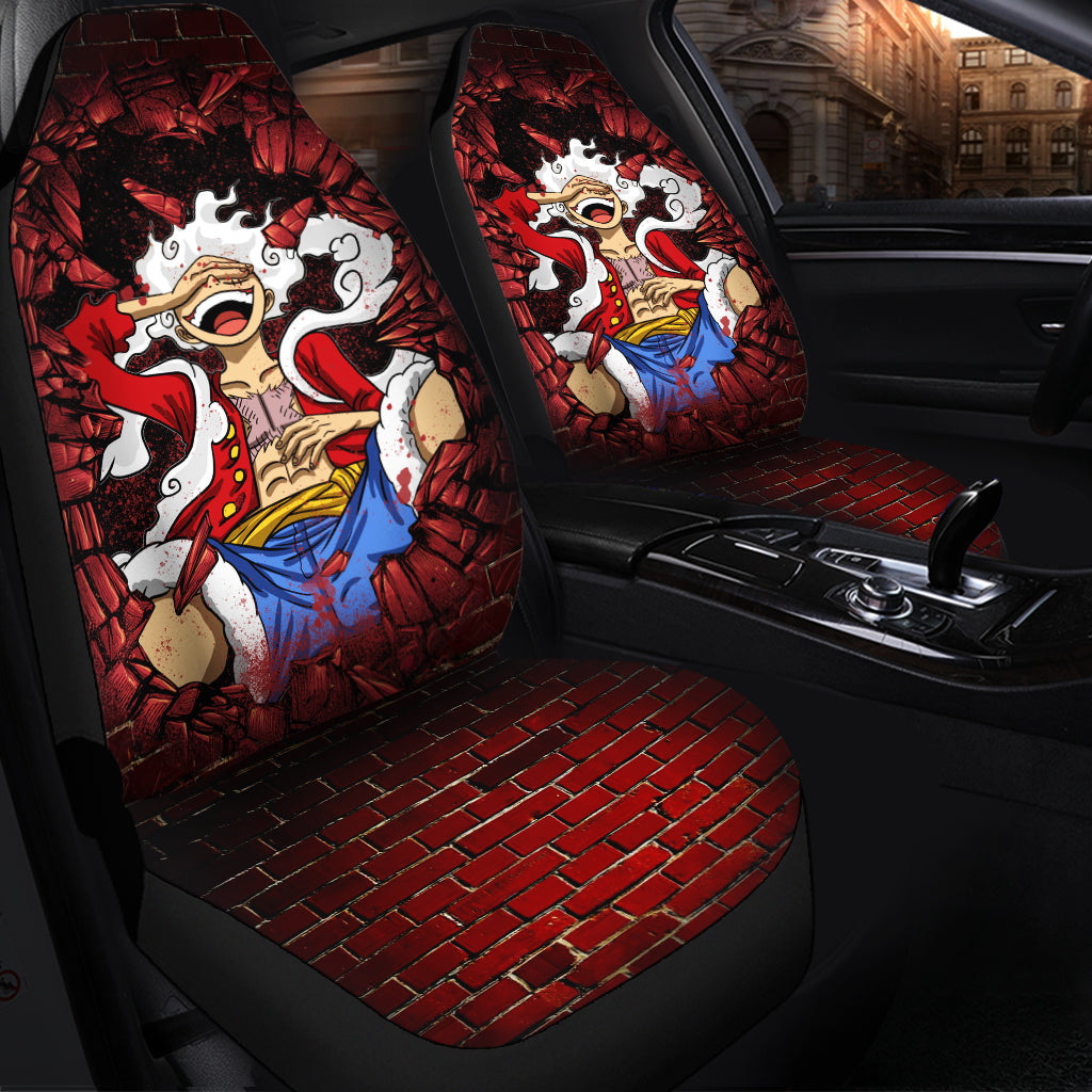 Luffy Gear 5 One Piece Anime Car Seat Covers Car Accessories
