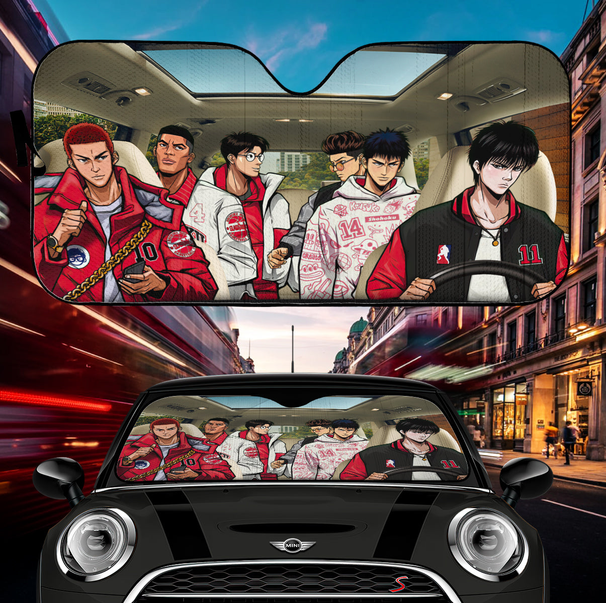 Slam Dunk Anime Car Auto Sunshades
