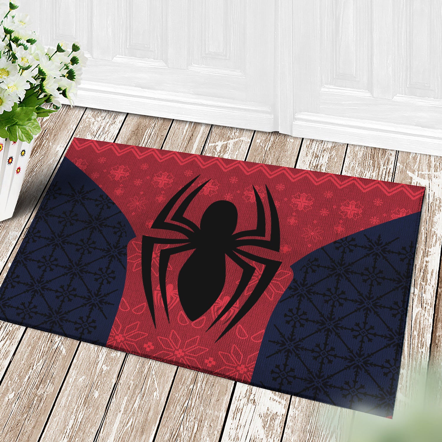 Spider Christmas Doormat Home Decor