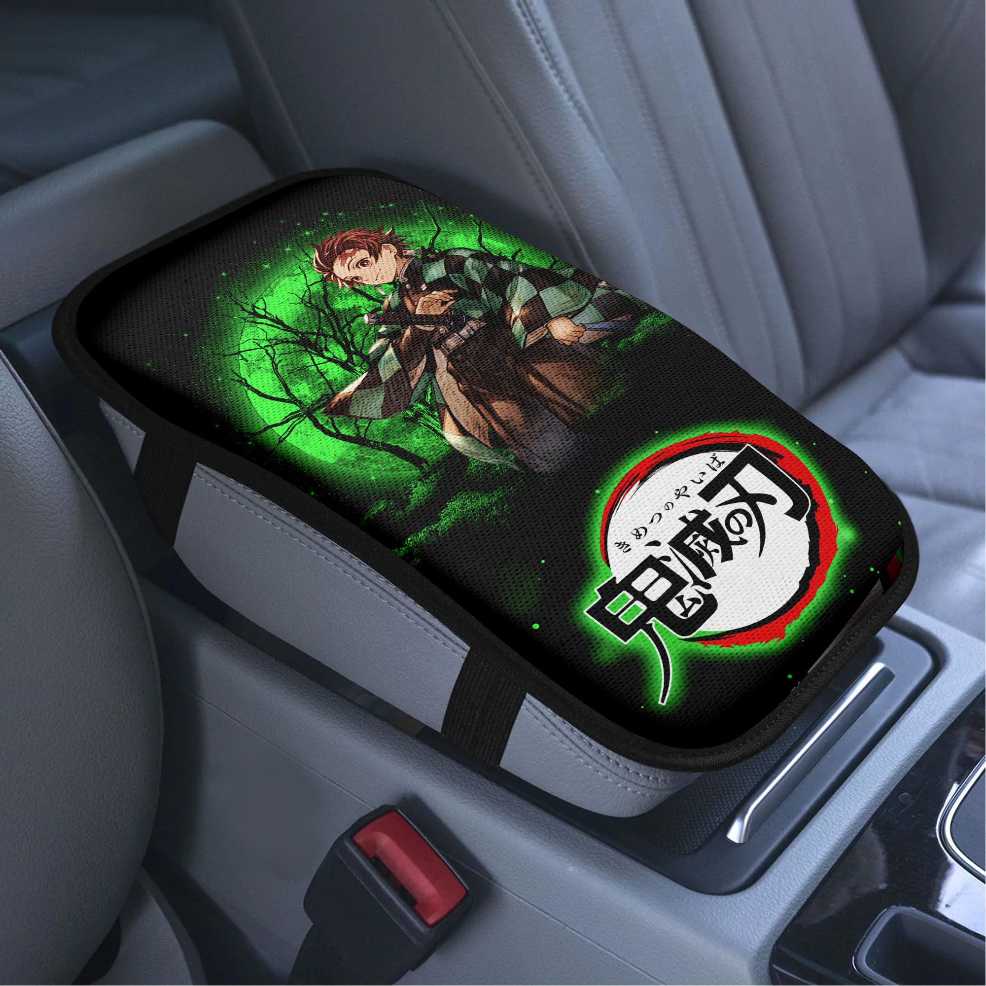 Tanjiro Moonlight Premium Custom Armrest Center Console Cover Car Acce