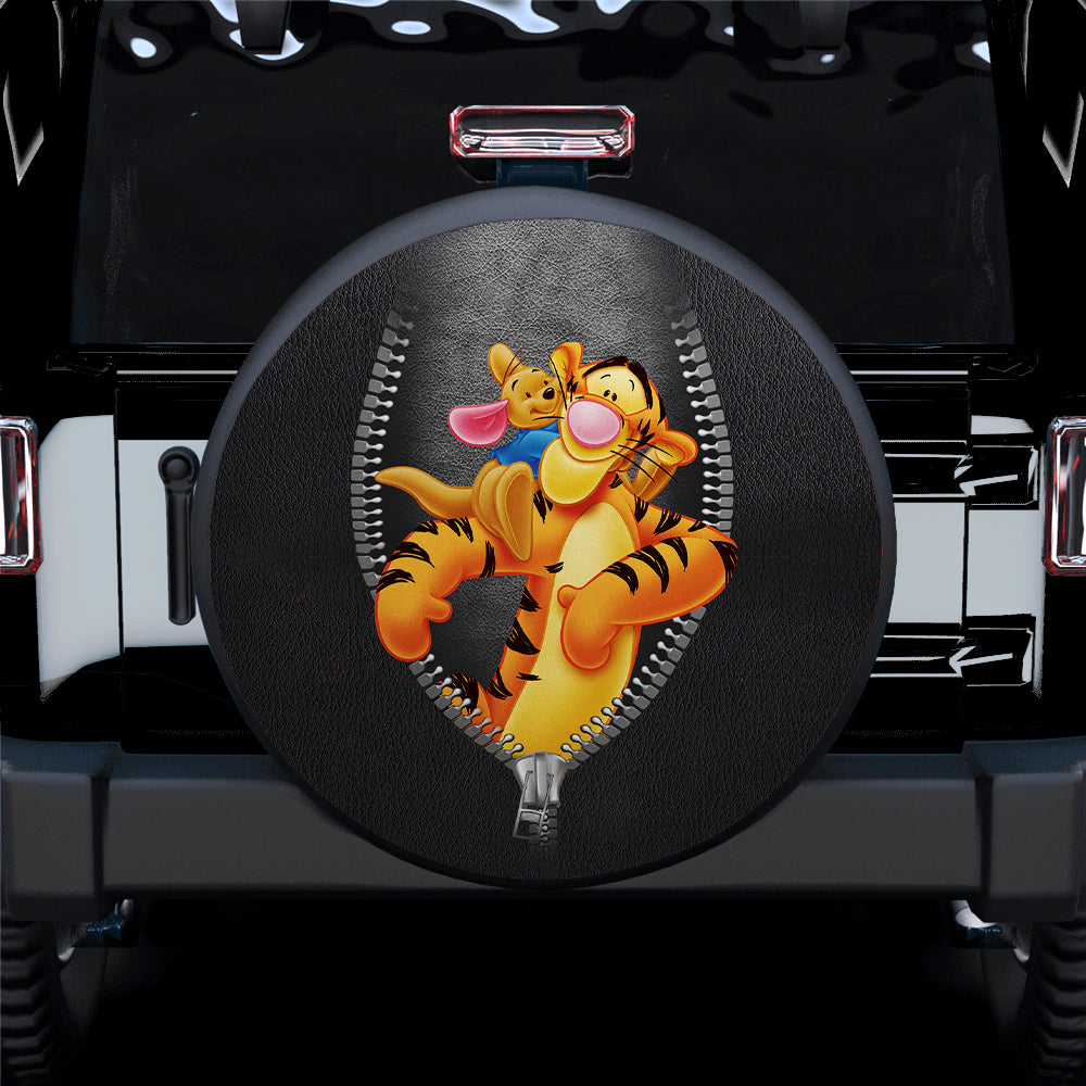 Winnie The Pooh Minnie Mouse Tigger Zipper Car Spare Tire Gift For Cam